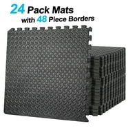 Home Aesthetics 100 Sq. Ft 3/8 Inch Thick Interlocking Foam Mats ...