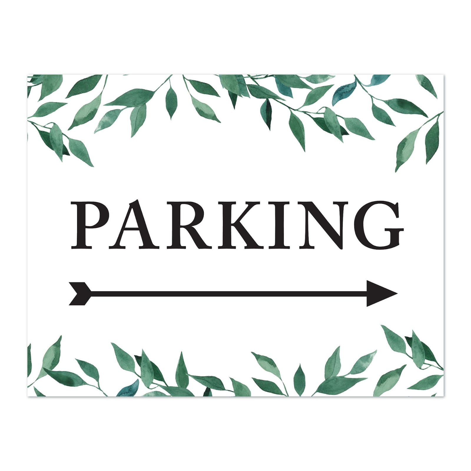 Koyal Wholesale Wedding Party Directional Signs, Natural Greenery ...