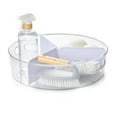 Mainstays Clear Lazy Susan Turntable with Removable Dividers, 13.88 ...