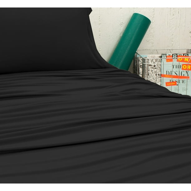 Sheex Active Comfort Sheet Set (3 Pieces), Queen, Black - Walmart.com ...