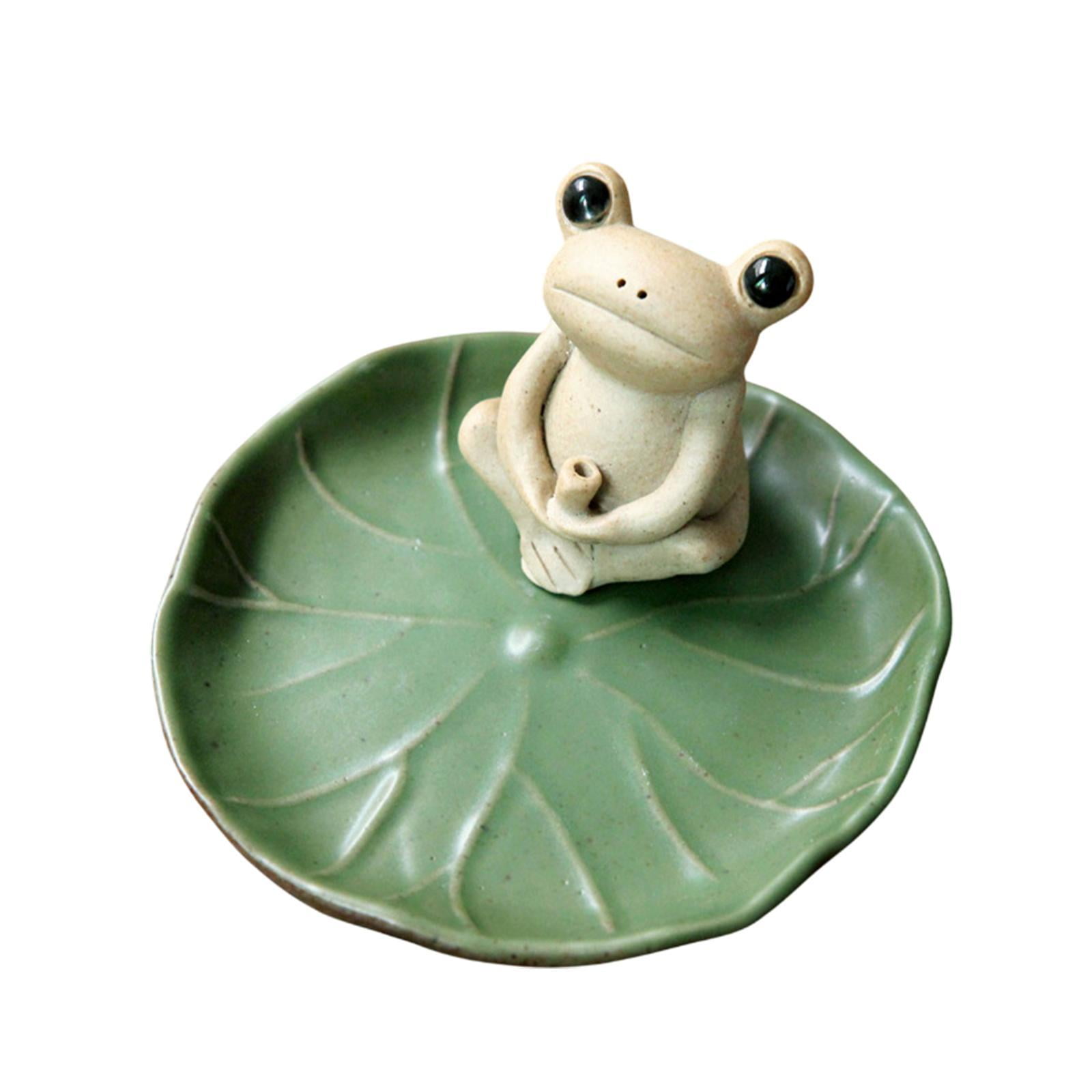 Click here for Tnarru Frog Incense Burner Animal Statue Ornament... prices