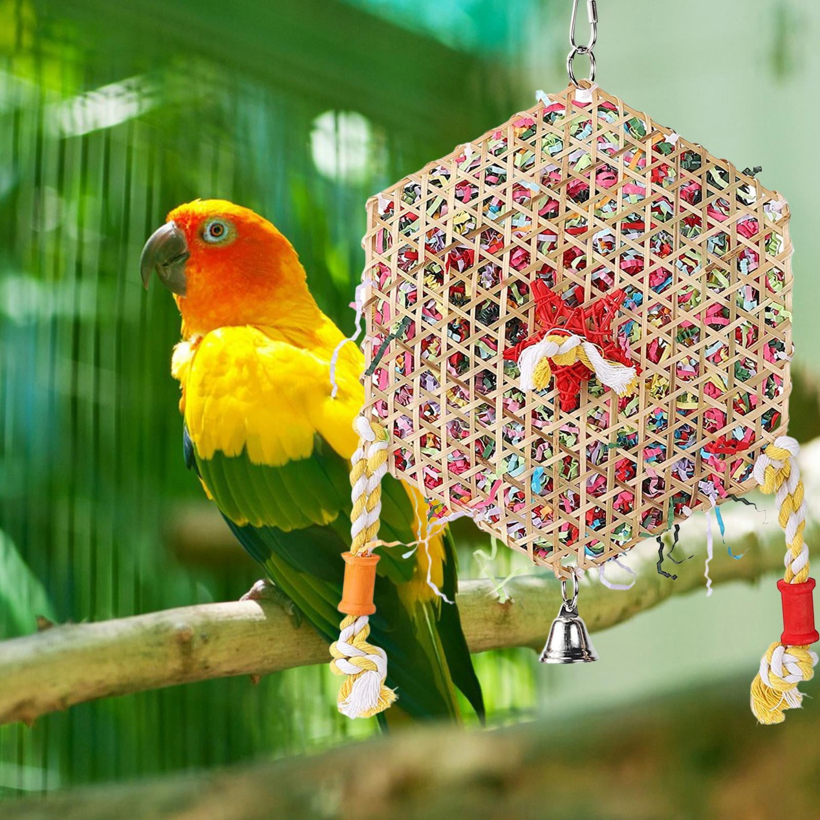 Bird Chewing Toy with Bell Parrot Toy for Small-large Birds Macaws ...