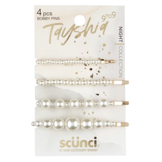 Tayshia by Scunci Open Center, No-Slip, Double Bobby Pins, Brown, 5 Ct ...