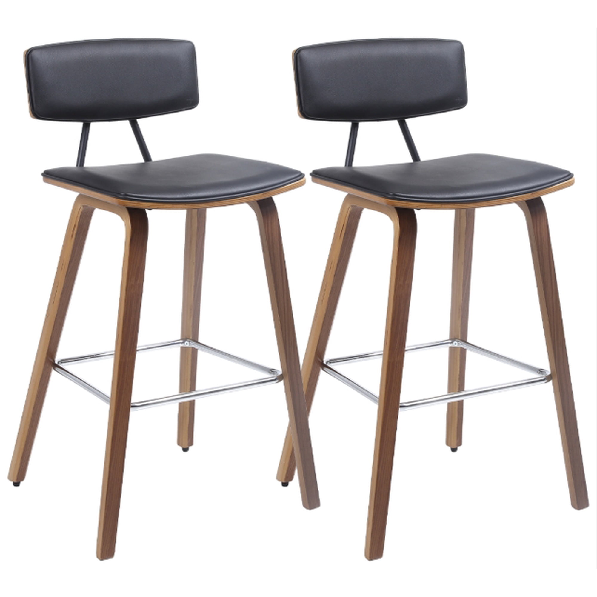 Click here for Moustache 2 Pack Vintage Wood Bar Stools With Back... prices