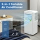 Costway 5000 BTU (8000 BTU ASHRAE) Portable Air Conditioner 3-in-1 AC Unit With Cool Dehum Fan ...