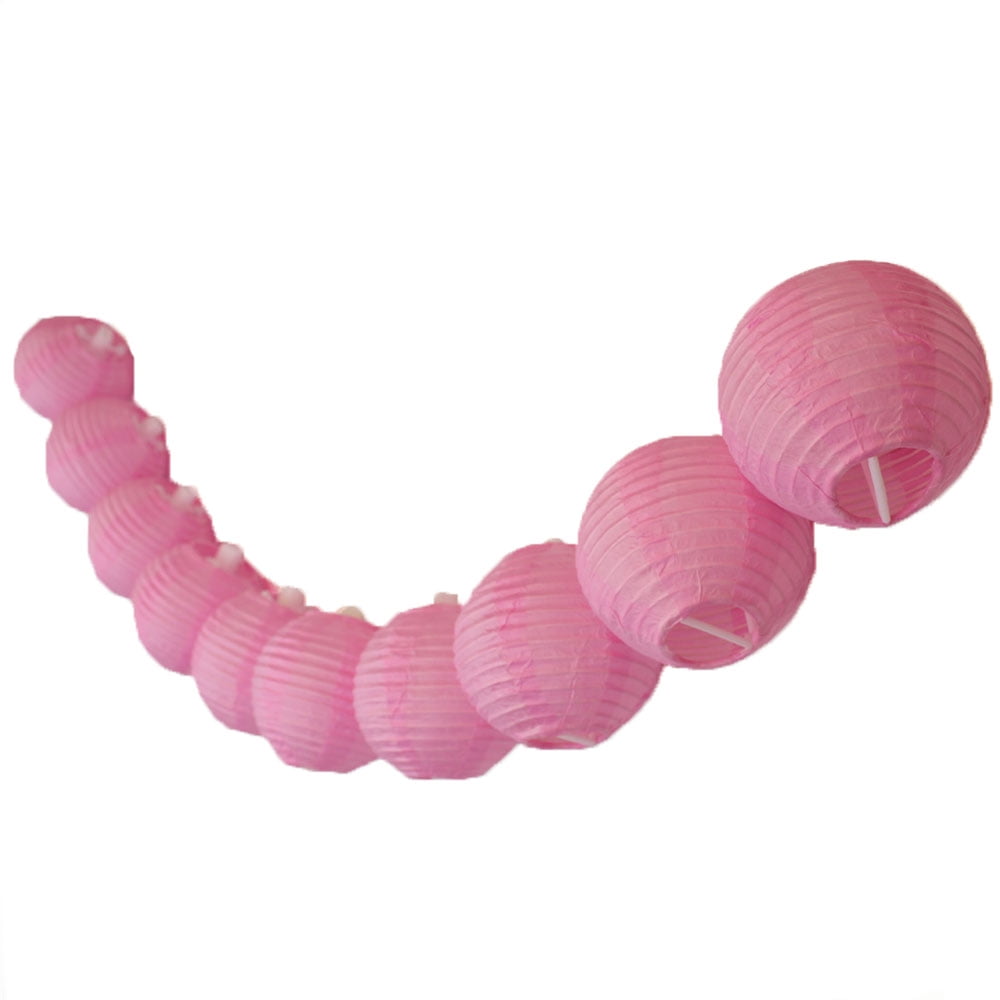 Just Artifacts 3-Inch Pink Chinese Japanese Mini Paper Lanterns (3inch ...