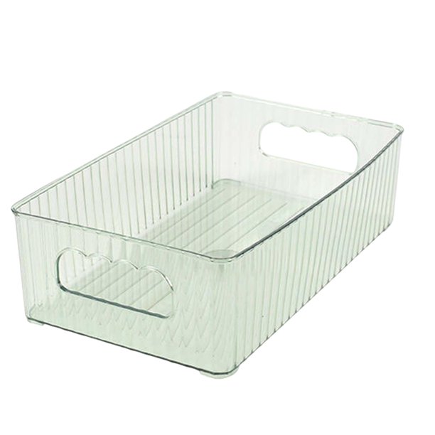 Clear Storage Bin Closet Organizer Basket Container Multi Use ...