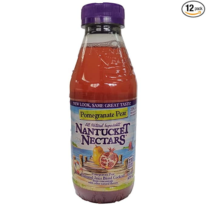 Nantucket Nectars - Pomegranate Pear Juice Drink - 15.9 oz, All Natural ...