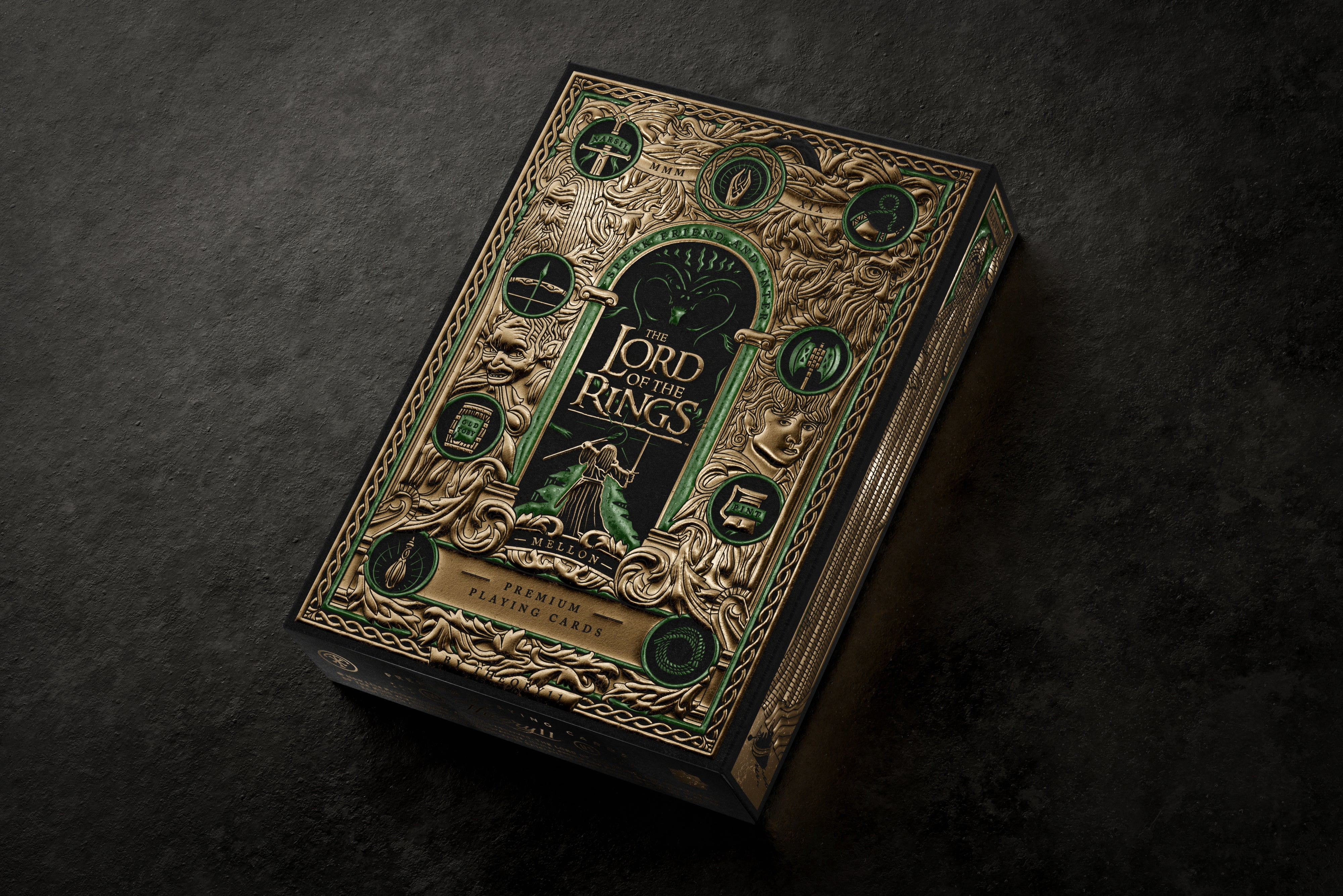 theory11 Lord of the Rings Playing Cards (Green) - Walmart.com