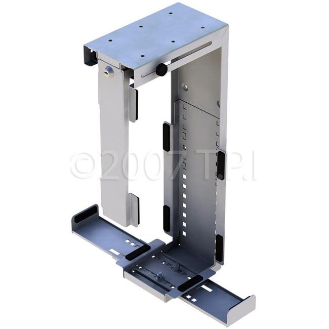 Penn Elcom CPU-87BL Side or Under Desk Mount Locking CPU Holder Black ...