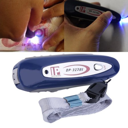 Portable UV LED Torch Handheld Money Detector Mini UV Flashlight ...