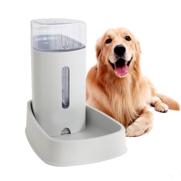 Zone Tech Gravity Pet Waterer Automatic Self-Dispensing Dog Water Bowl ...