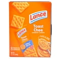 Lance ToastChee Wheat Peanut Butter Snack Crackers, 1.5 Oz., 8 Count ...