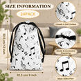 24 Music Notes Gift Bags Goobag Black White 8 X 12'' - Walmart.com