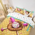 Castle Fairy Baseball Bat Glove Twin Duvet Cover, Sport Theme Ice Cream ...