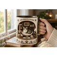 Cat Paw Print Mug, Paws & Purrs Coffee Cup Gift for Cat Lovers ...