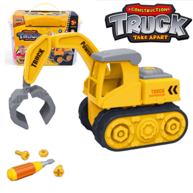 Take Apart Toys | Toddler DIY Assembly Truck| Construction Grapple Toy ...