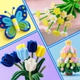 521 Piece Pipe Cleaners Craft Set Blue Yellow Series Pastel Chenille ...