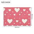 BZSMCE Tile Love Red Pattern Pattern 2-Piece Non-Slip Absorbent ...