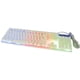 KeyMaster RGB Backlit Multicolor Gaming Computer Keyboard- White ...