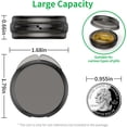 4 Pcs Small Colorful Plastic Travel Pill Case Portable Organizer ...