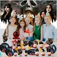 Scream Movie Party Decor Decorations Plates Background Cake Topper Fans ...
