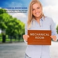 6" X4" Mechanical Room Sign- Tactile Graphics Grade 2 Braille Text ...
