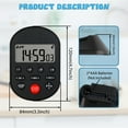 Runleader Quad Countdown Digital Kitchen Timer LCD 12/24H Clock Loud Alarms - Walmart.com