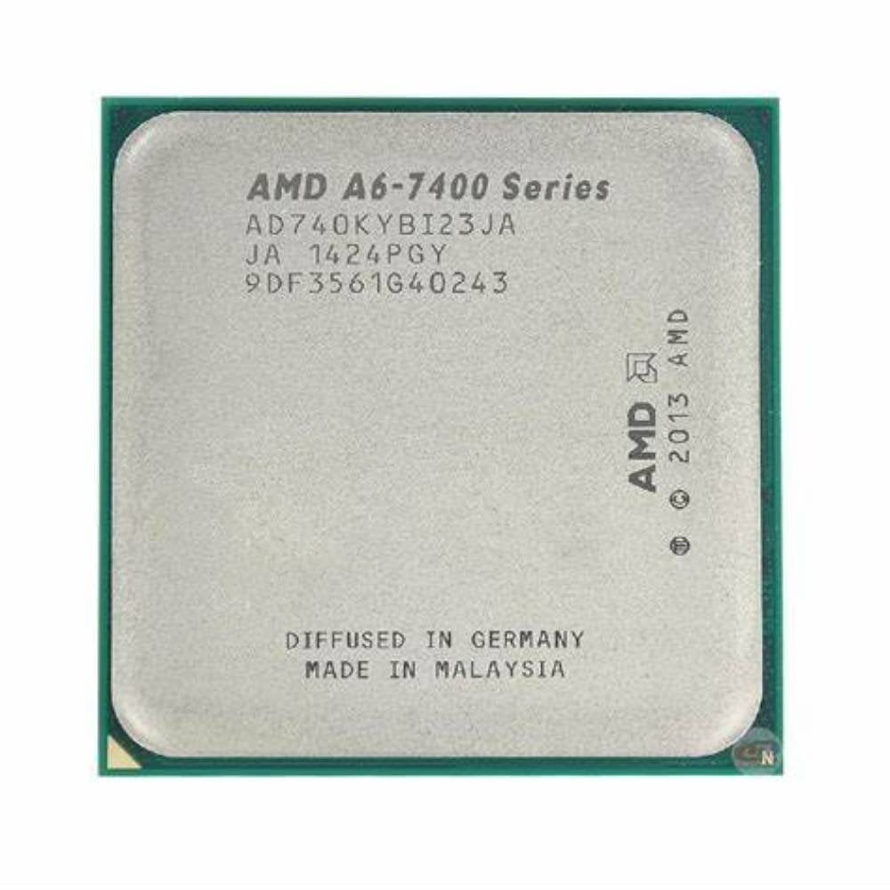 CPU AMD A6-7400K usada, 3.5 GHz, 2 núcleos, 2 hilos, 28 nm, socket FM2 ...