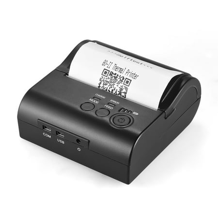 POS-8001DD 80mm Mini Portable Wireless USB Thermal Printer Receipt Bill ...