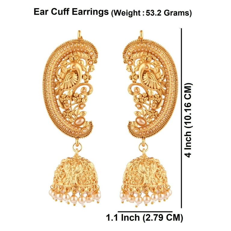 Traditional Gold Earrings For Wedding