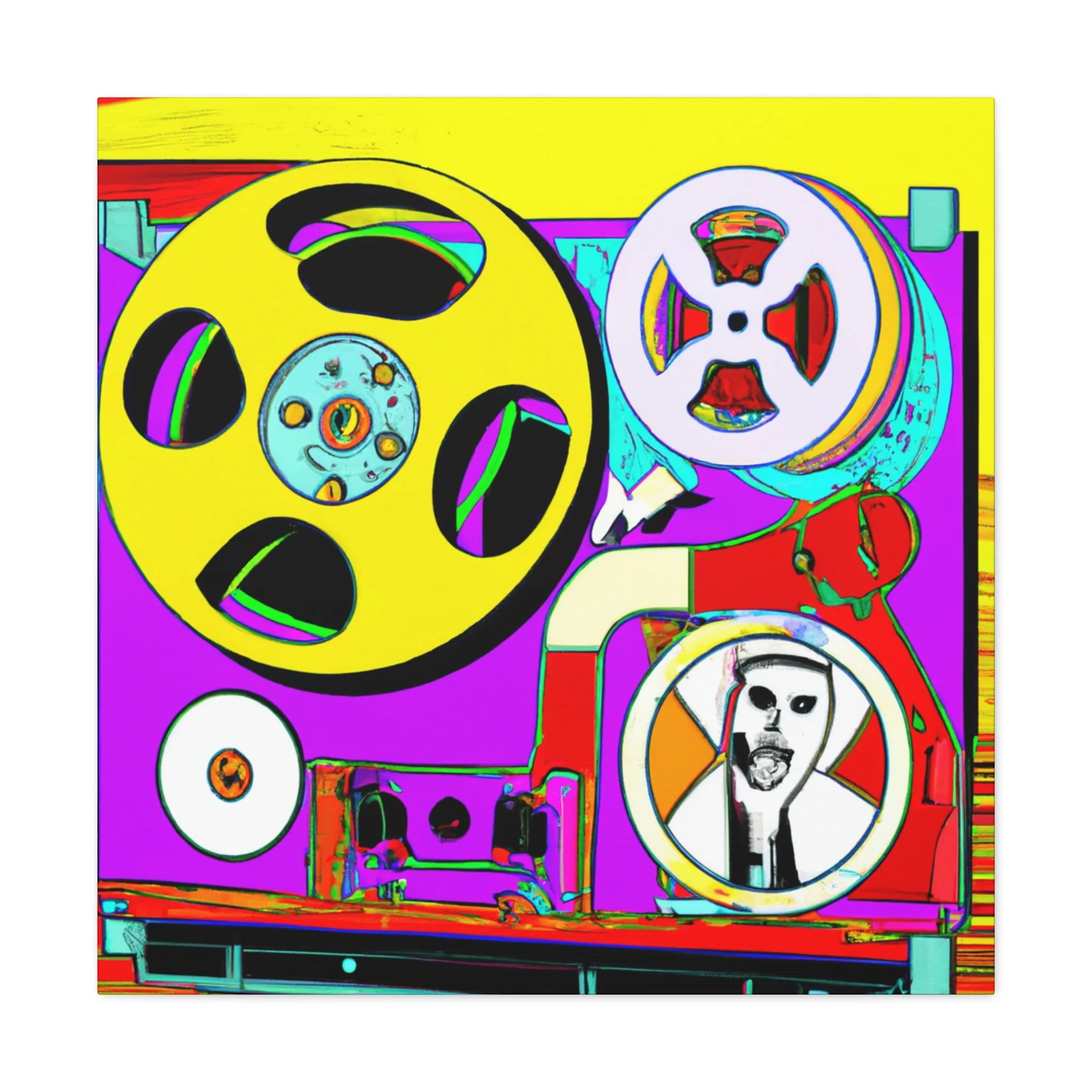 Reels of Retro Rhythm - Canvas - Walmart.com