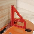 6" Imperial 3D Multi-Angle Measuring Ruler,45/90 Degree Aluminum Alloy ...