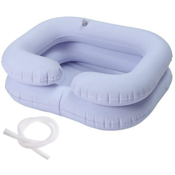 Inflatable Shampoo Basin Portable Hair Washing Basin with 2 Inflatable ...