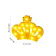 Coronet Shaped LED Marquee Night Light Princess Wall Decor Battery ...