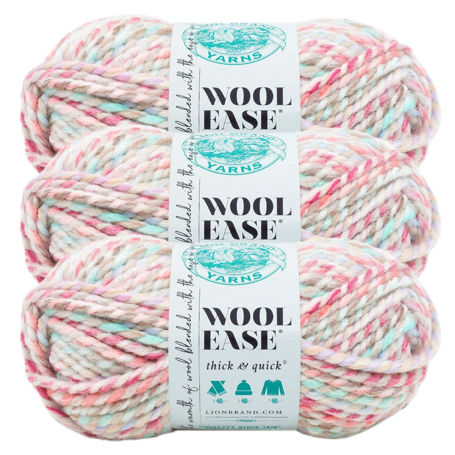 Click here for Lion Brand Wool-Ease Thick & Quick Yarn #6 Super C... prices
