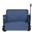 3-in-1 Convertible Folding Wagon Cart with Bench Seat & Storage ...