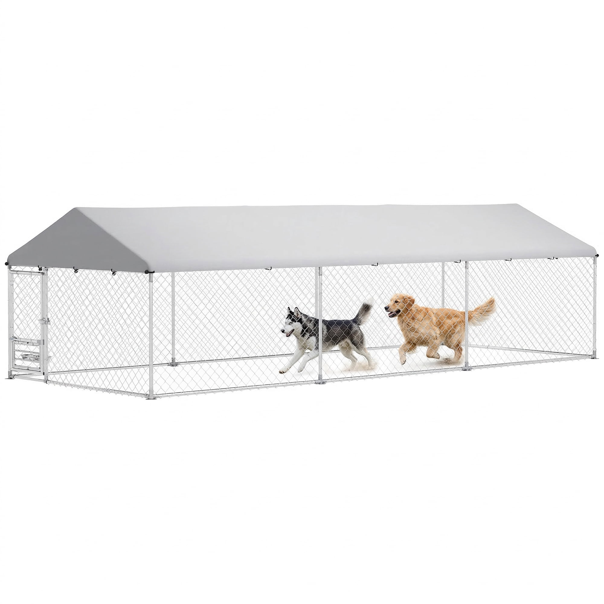 Click here for Pawhut Outdoor Dog Run W/ Adjustable & Rotating Bo... prices