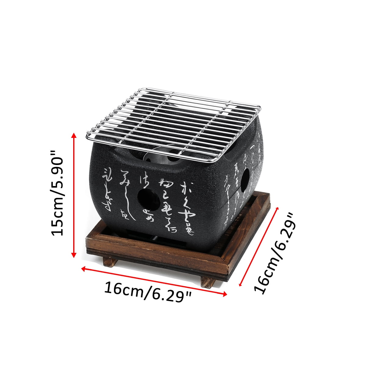 5in 1 Japanese Korean Ceramic Hibachi BBQ Table Grill Yakitori Barbecue ...