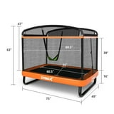 Gymax 6FT Recreational Kids Trampoline W/Swing Safety Enclosure Indoor ...