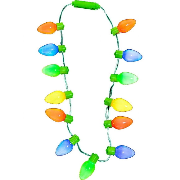 LED Christmas Light Necklaces