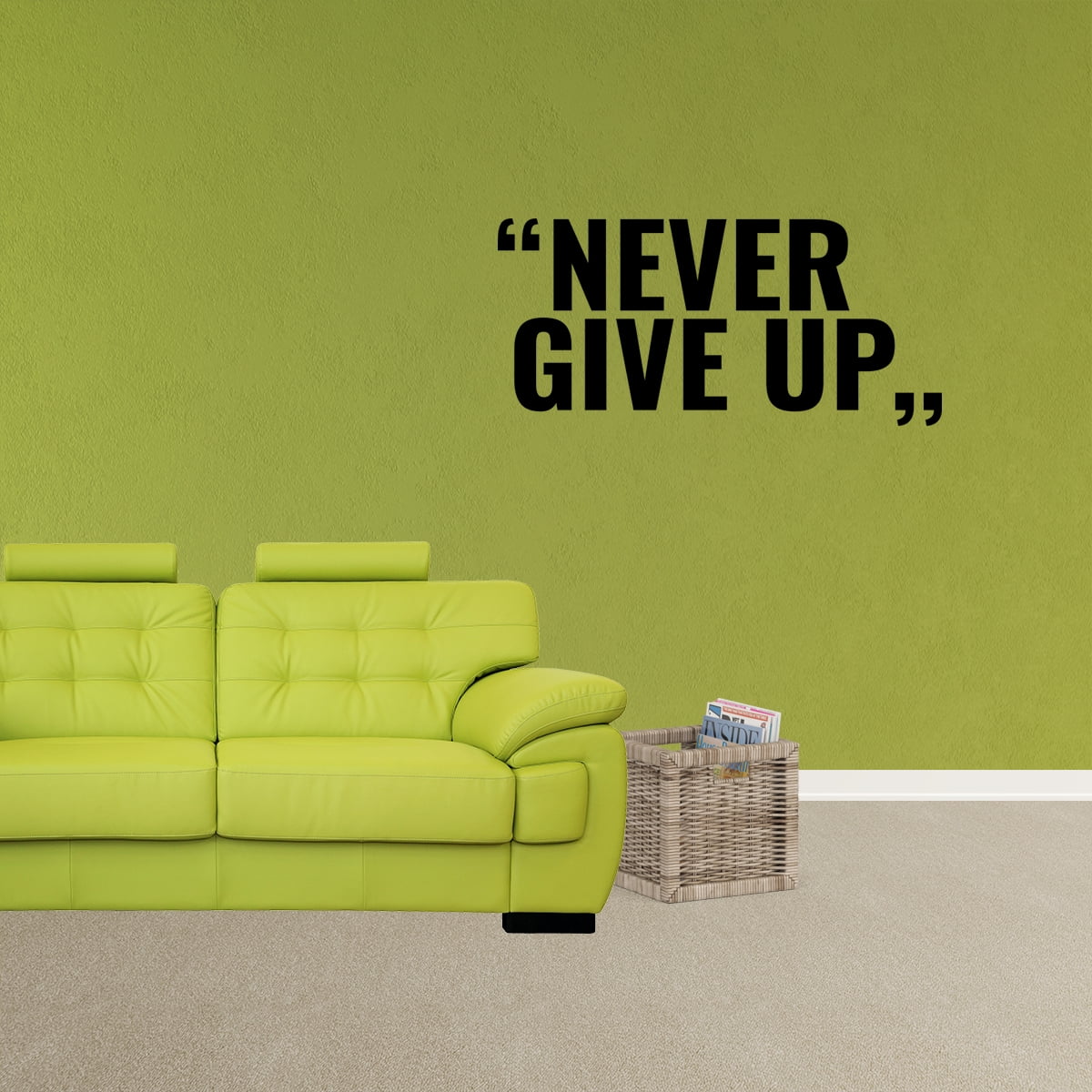 Empresal School Wall Decal Never Give Up Motivational Quote Classroom ...