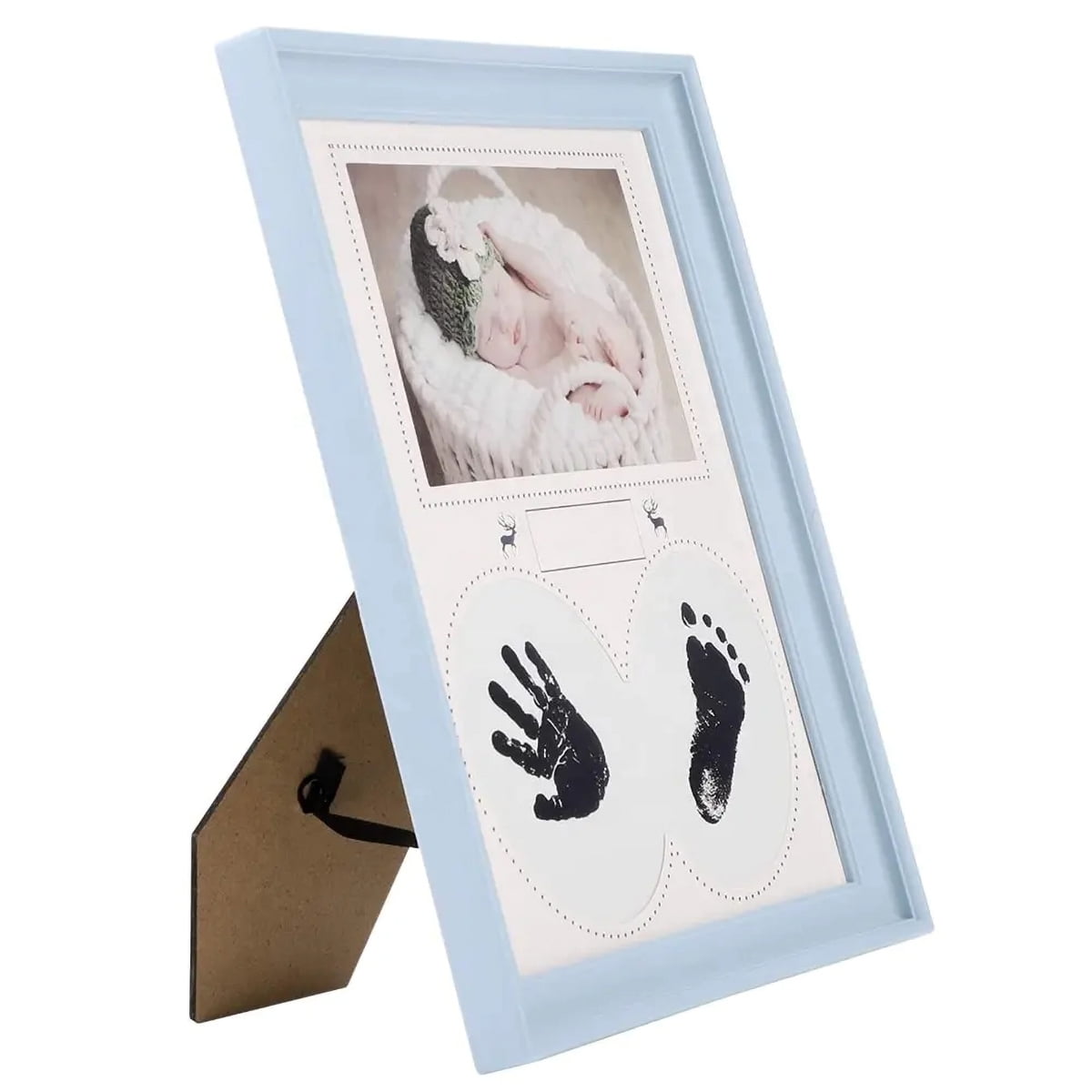 RUseeN 10.8x9 inch Newborn Baby Plastic Photo Picture Frames Handprint ...