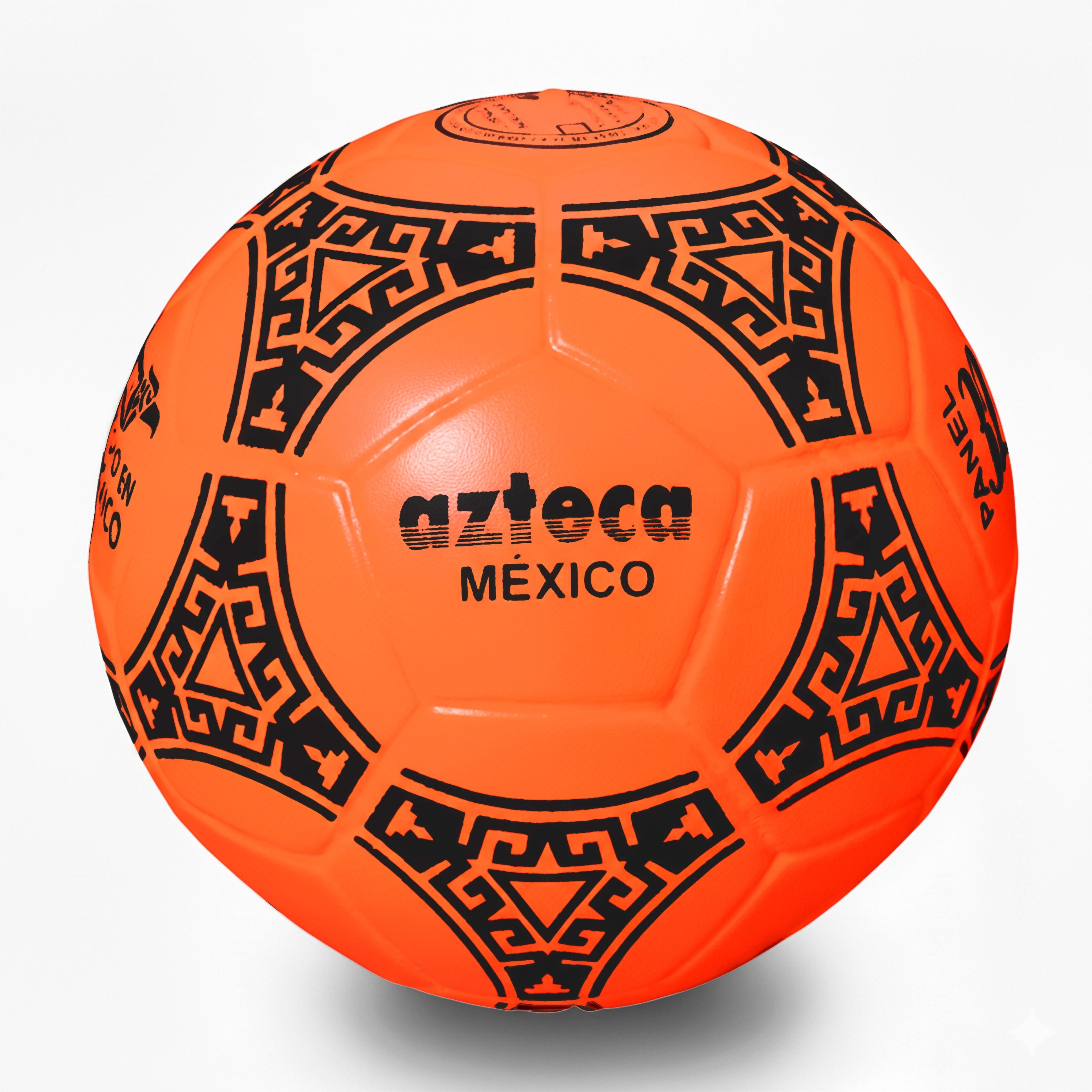 Balón Fútbol Azteca No5 Adulto Panel 32 Reforzado Todo Terreno, Naranja ...