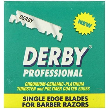 Derby Premium Single Edge Razor Blades with Swedish Steel, 100 Count ...