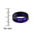 Metal Masters Mens Tungsten Carbide Ring Grooved Wedding Band Color ...