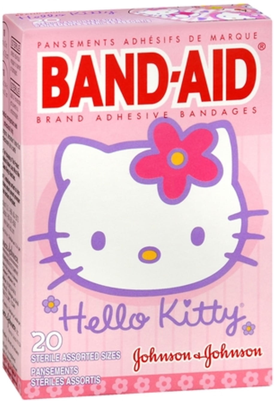 BAND-AID Bandages Hello Kitty Assorted Sizes 20 Each (Pack of 3 ...