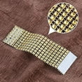 100pcs Two Tone Rhinestone Napkin Rings Gold Silver Crystal Beaded ...