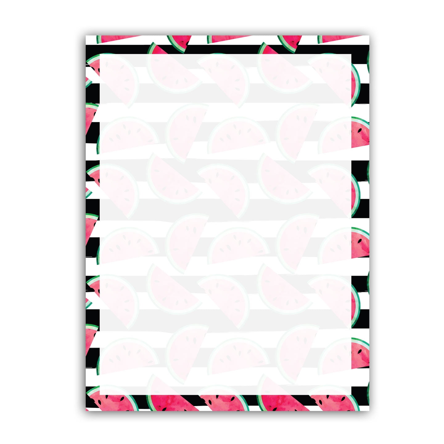 Fun Watermelon Stationery - 8.5 x 11 - 60 Letterhead Sheets - B6535 ...