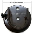 Urbanest Inside Mount Brackets for 1 1/8"-1 1/4" Rods, Bronze, Set of 2 ...